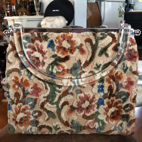 Vintage | Bags | 3in Vintage Tapestry Handbag | Poshmark
